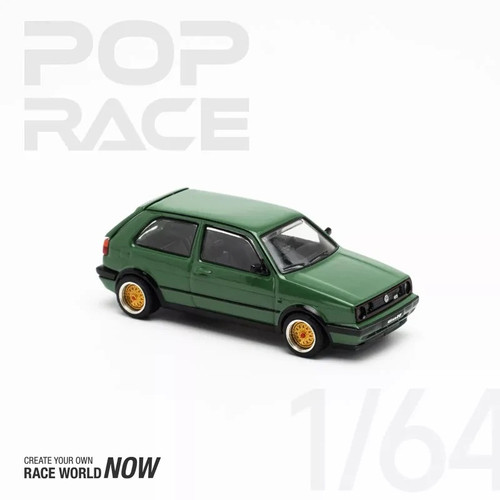 Pop Race 1/64 Volkswagen Golf GTi MKII, oak green | Toy Car SHOP