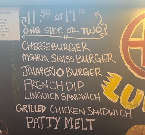 AA Bar and Grill | Menu | Steaks