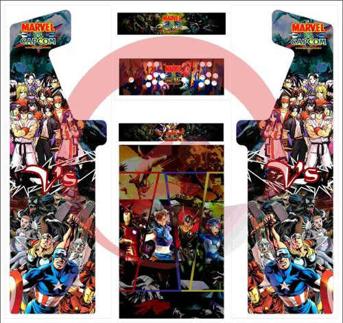 Marvel vs Capcom Minotaur cabinet | Arcade Graphics | Customized Vinyl ...