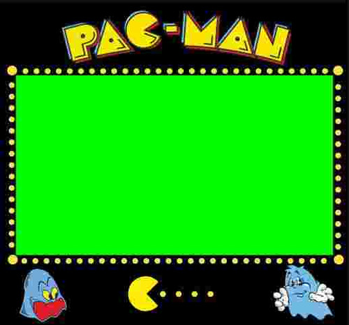 Pac Man Bezel Screen | Arcade Graphics | Customized Vinyl/Decals printing