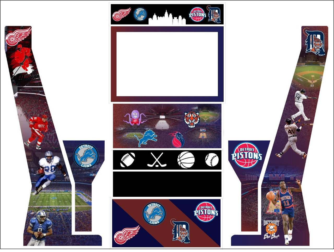 Detroit Michigan Artwork Design | Arcade Graphics