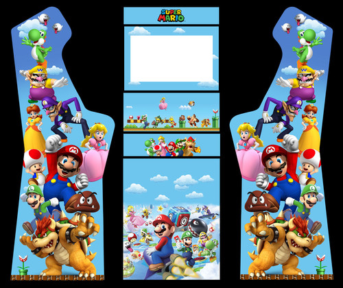 Super Mario v1 Microcenter 3/4 Cabinet | Arcade Graphics