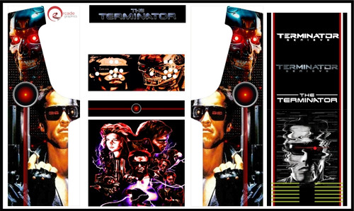 The Terminator Upright Cabinet | Arcade Graphics | Customized Vinyl ...