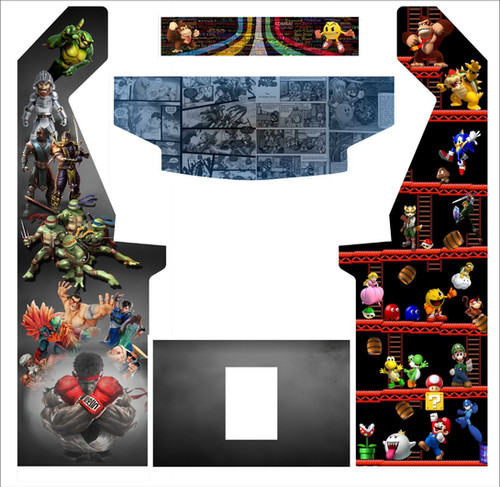 Multicade Upright Cabinet | Arcade Graphics | Customized Vinyl/Decals ...