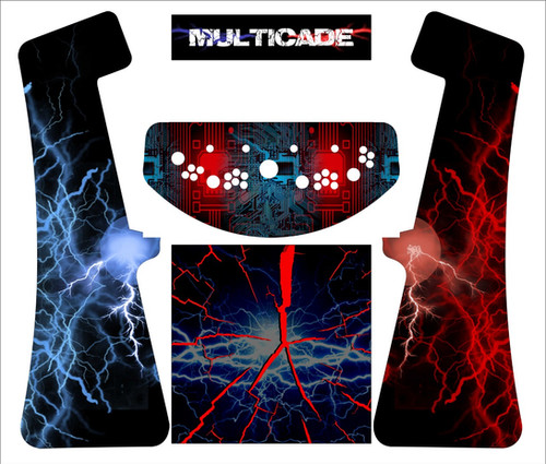 Lightning Arcade Custom Artwork | Arcade Graphics | Customize Vinyl ...