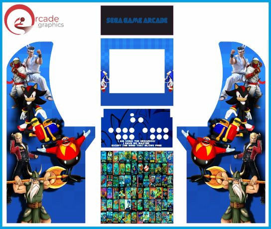 Sega | Sega Multicade Artwork Design | Arcade Graphics