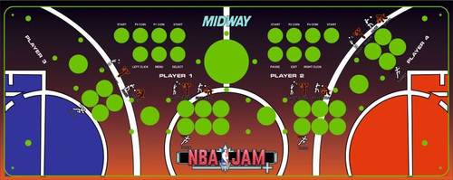 NBA Jam Control Panel | Arcade Graphics | Customized Vinyl / Decals ...