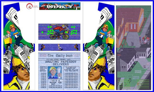 Paper Boy Upright Cabinet | Arcade Graphics | Customized Vinyl/Decals ...