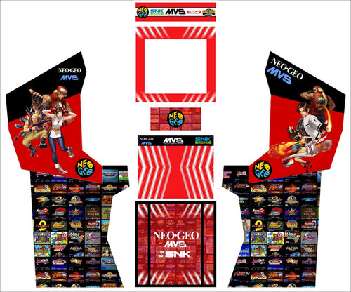 Neo Geo Upright Cabinet | Arcade Graphics | Customized Vinyl/Decals ...