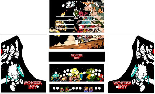 Wonderboy Bartop Cabinet | Arcade Graphics | Customized Vinyl/Decals ...