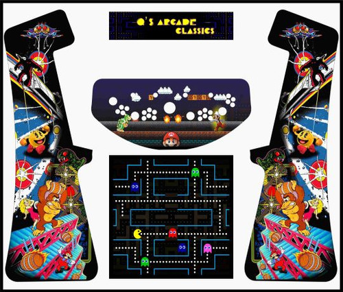 Multicade Arcade Classics Upright Cabinet | Arcade Graphics | Vinyl ...