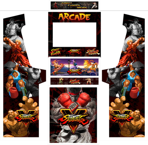 Street Fighter | Arcade Graphics | Customizable Vinyl/Decals Printing