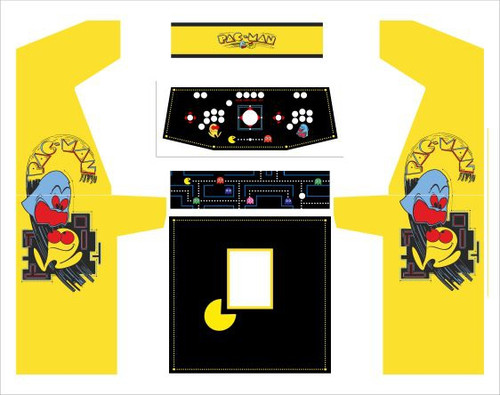 Pac Man Upright Cabinet | Arcade Graphics | Customized Vinyl/Decals ...