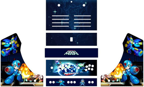 Mega Man Bartop Cabinet | Arcade Graphics | Customized Vinyl/Decals ...