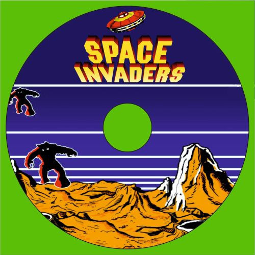 Space Invaders Disk Joystick | Arcade Graphics | Customized Vinyl Printing