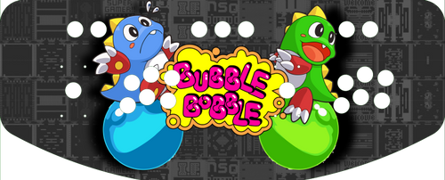 Bubble Bobble Control Panel | Arcade Graphics | Customized Vinyl Printing