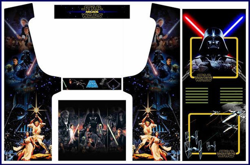 Star Wars Upright Cabinet | Arcade Graphics | Customized Vinyl/Decals ...