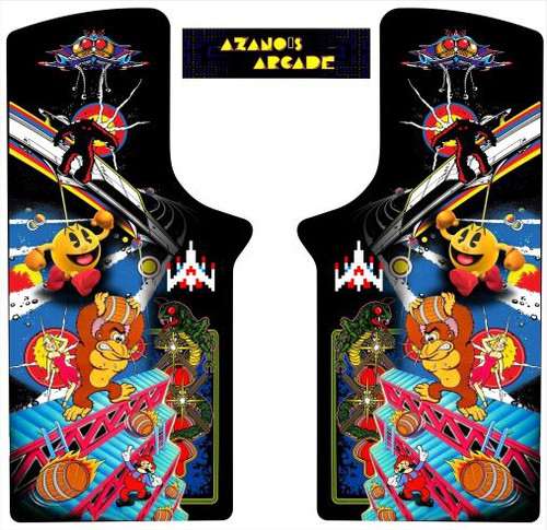 Multicade Arcade Classics Upright Cabinet | Arcade Graphics | Vinyl ...
