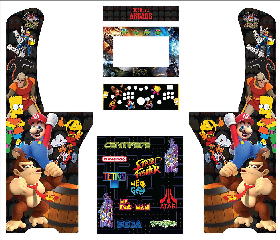 Multicade Artwork | Mame Cabinet Artwork | Arcade Graphics