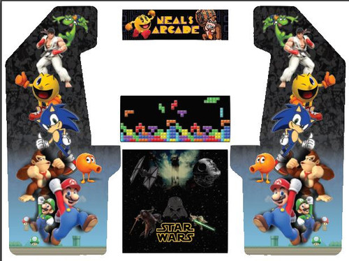 Multicade Upright Cabinet | Arcade Graphics | Customized Vinyl/Decals ...