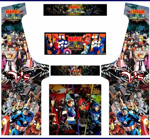 Marvel vs Capcom Upright cabinet | Arcade Graphics | Customized Vinyl ...