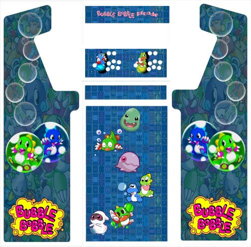 Retro Gaming Cabinet | Classic Arcade Decals | Arcade Graphics