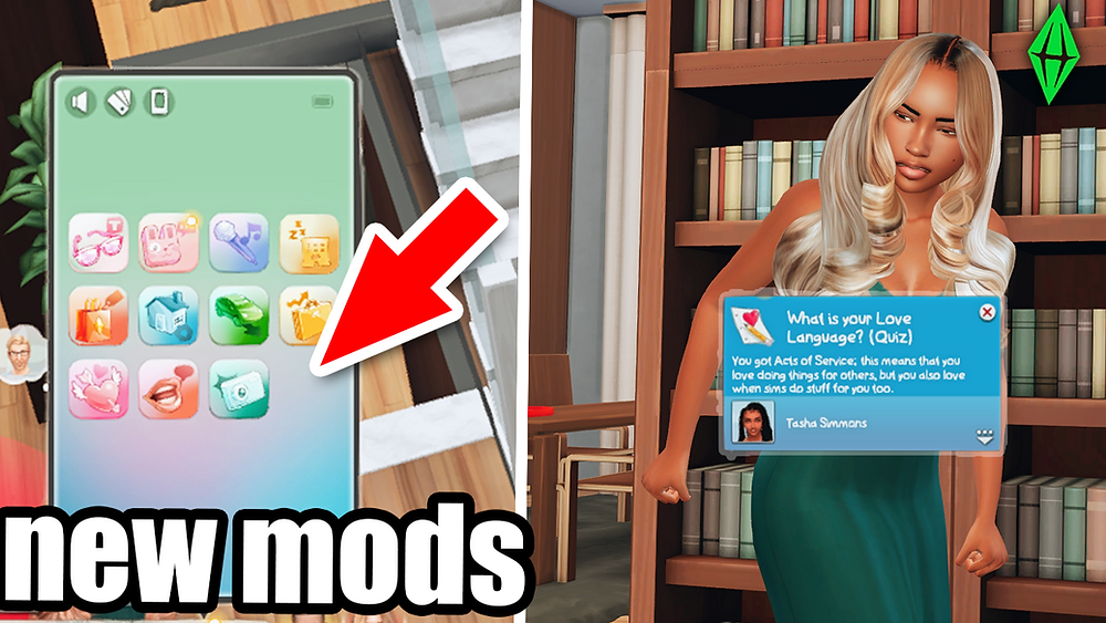 Sims 4 Mods! Love Languages, Phone UI & More!
