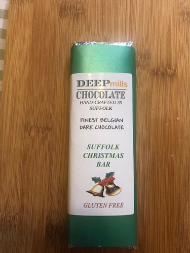 Dark Chocolate Suffolk Christmas Bar | Colne Valley Tea Com