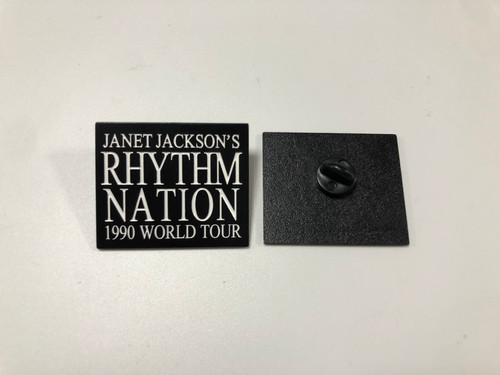 Janet Jackson Rhythm Nation 1990 World Tour Enamel Pin | b-side-clothing