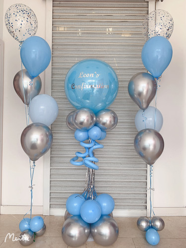 SKY BLUE BALLOON COLUMN | Balloon Studio