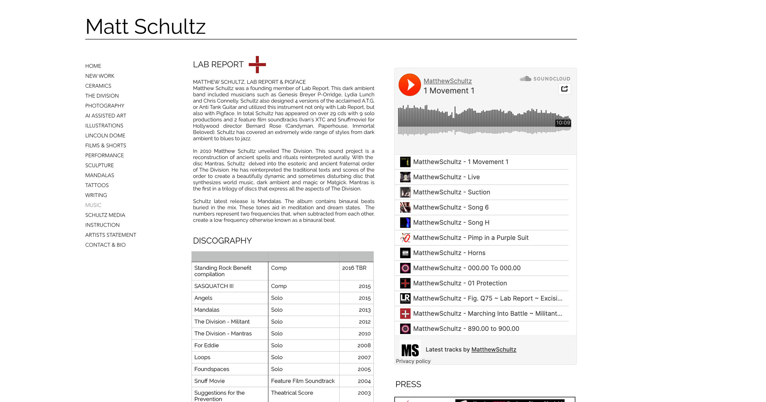 MUSIC | mattschultz.com