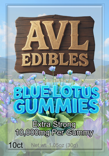 Blue Lotus Flower Gummies - Extra Strong 10,000mg - 10pc | AVL Edibles