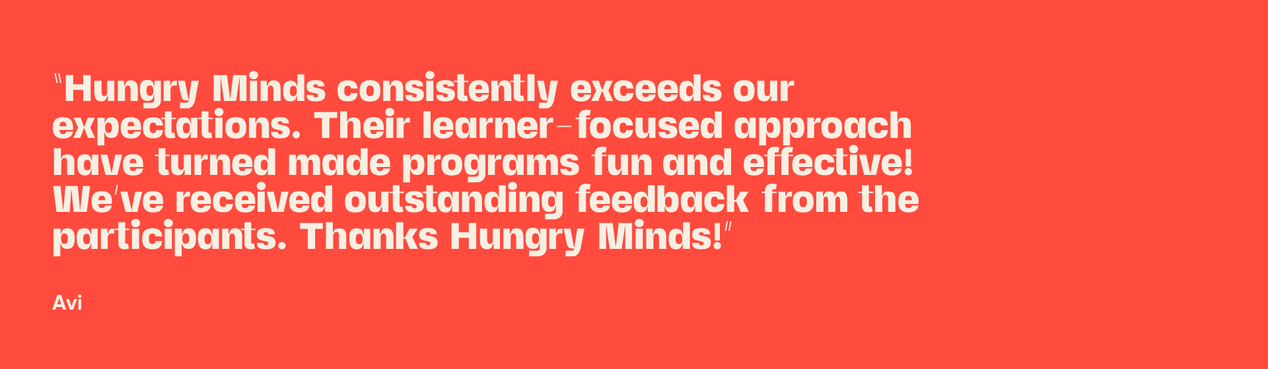 Hungry Minds | Learning Design