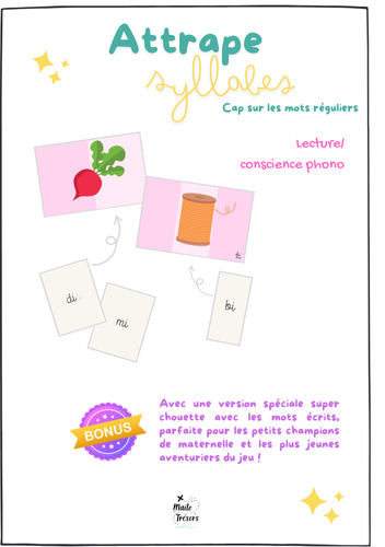 Attrape-syllabes - cap sur les mots réguliers | Maïlo'trésors