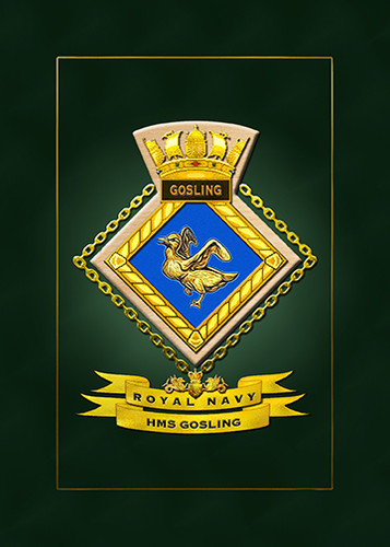 HMS GOSLING - SHORE ESTABLISHMENT - SHIPS CREST | JACKS TAXI