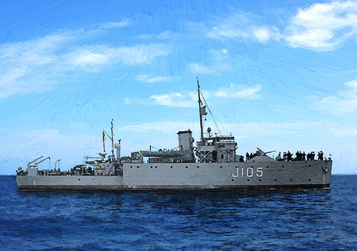 HMS BRIXHAM "J105" | JACKS TAXI