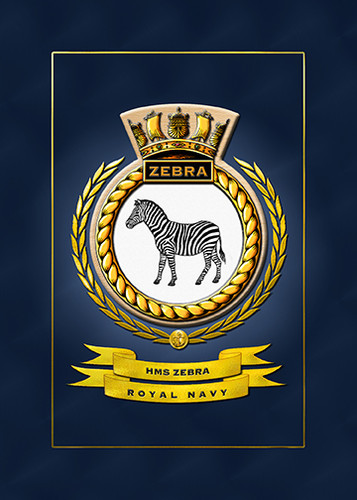 HMS ZEBRA - SHIPS CREST | JACKS TAXI