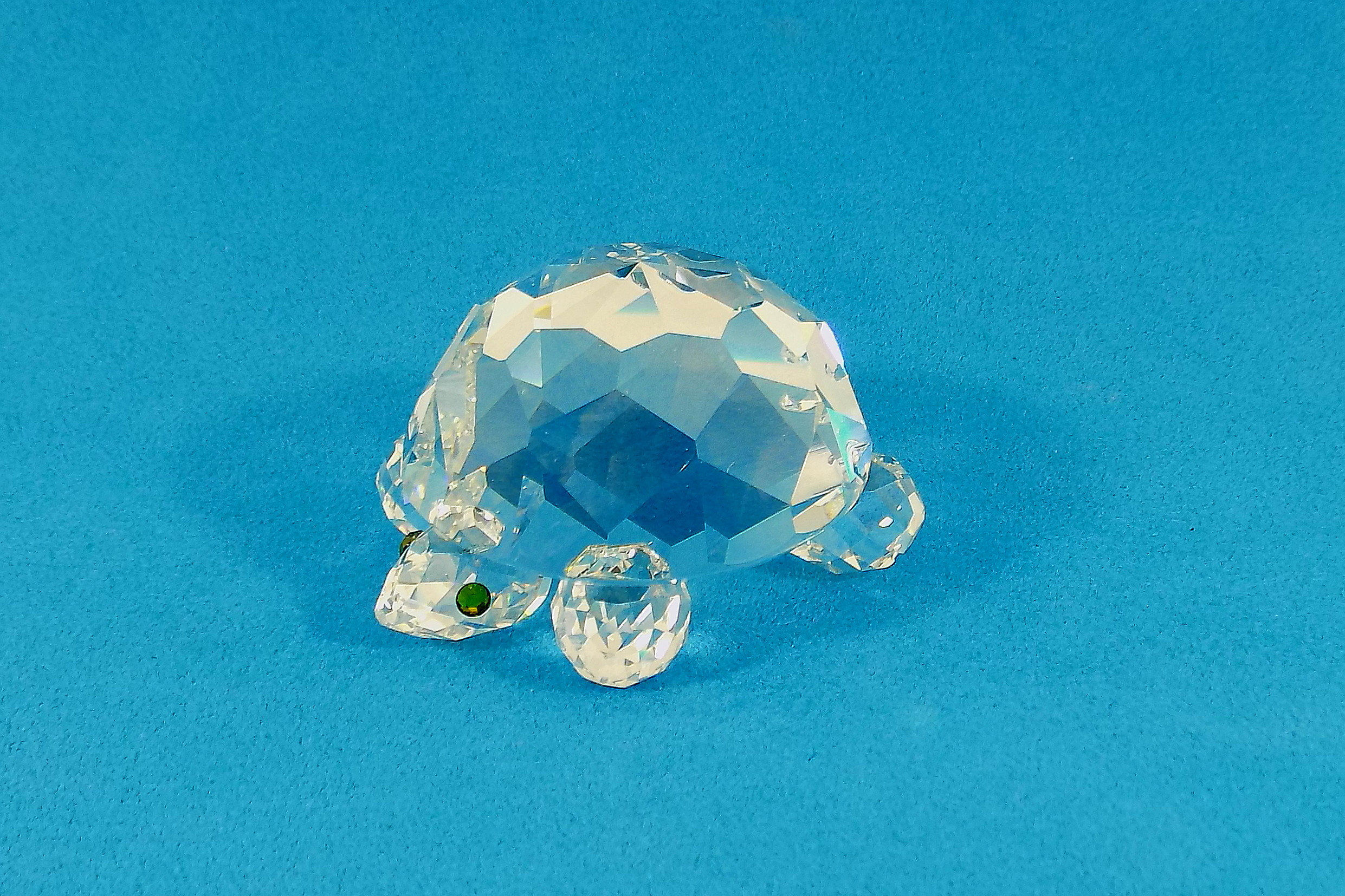 Swarovski Silver Crystal Large Turtle, Original Case | landseerlake
