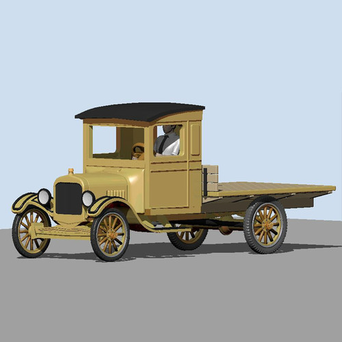 1927 Ford Model TT Closed Cab Flat Bed | Toys in the Attic in
