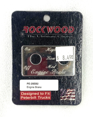 Engine Brake Switch Plate | CWTruckCenter