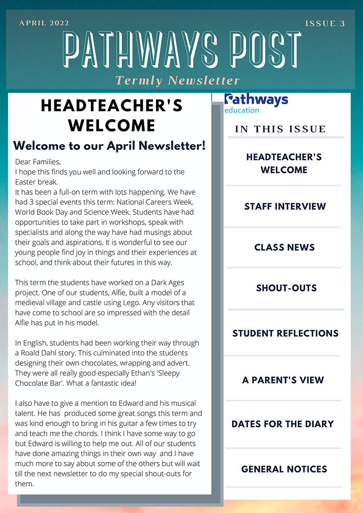 Issue #3 of Pathways Post
