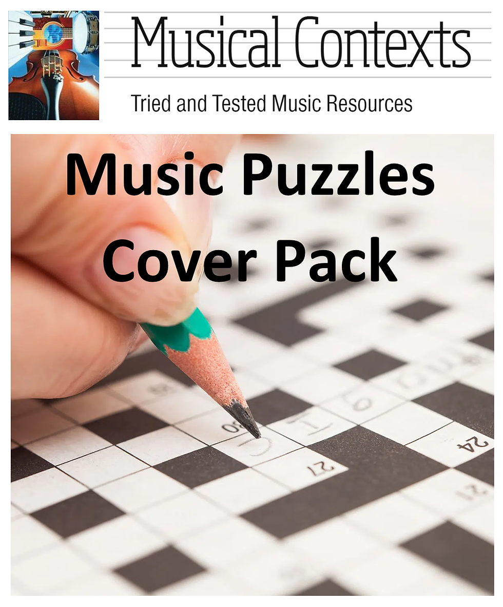 Music Puzzles Cover Pack | Musical Contexts