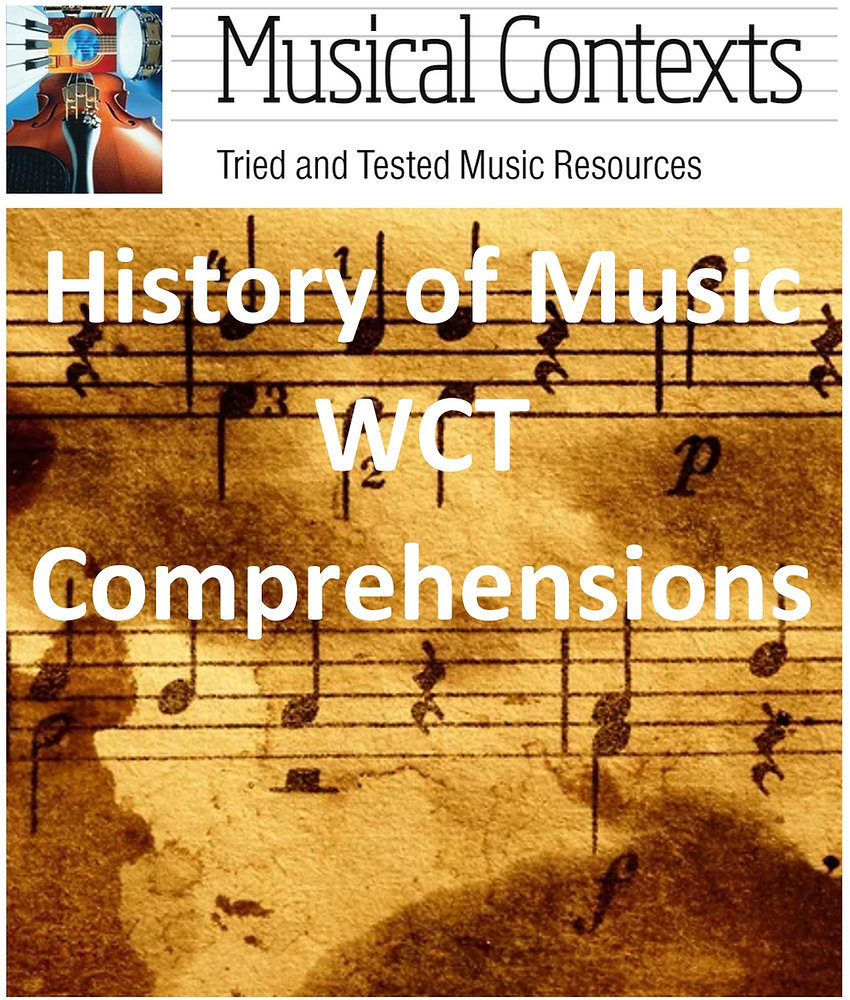 WCT Comprehensions WCT Comprehensions