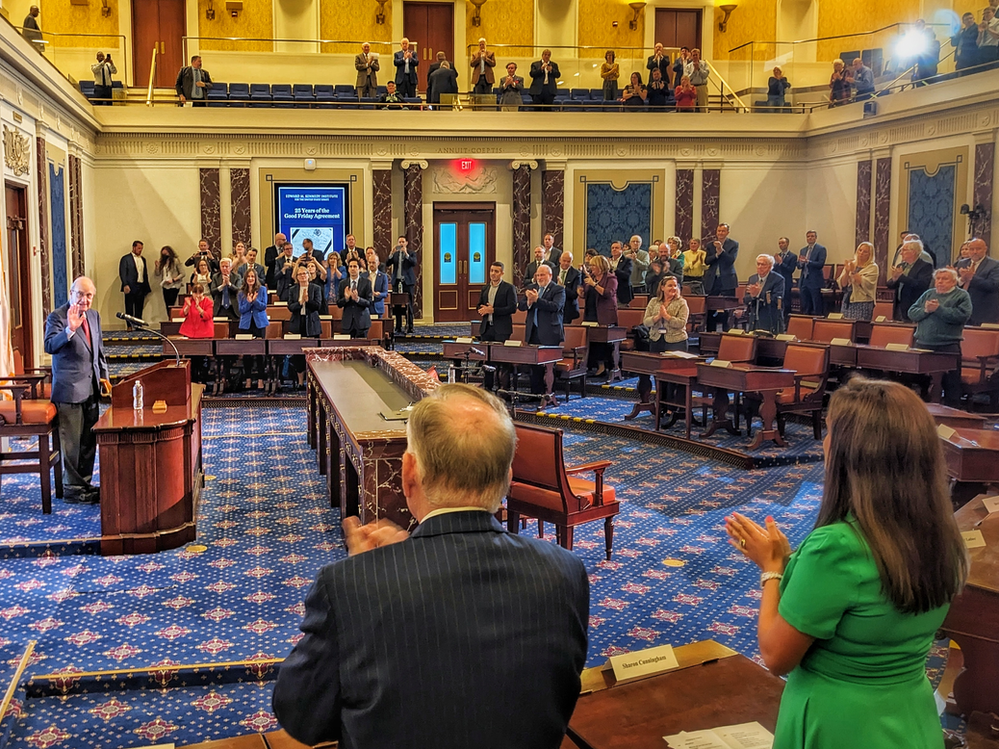 John Finucane MP in Boston - "The pace of change will only gather in ...