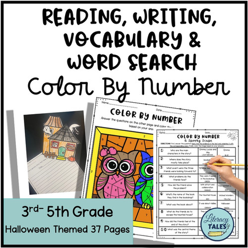 Halloween ELA Color by Number Packet to boost critical thinking and ...