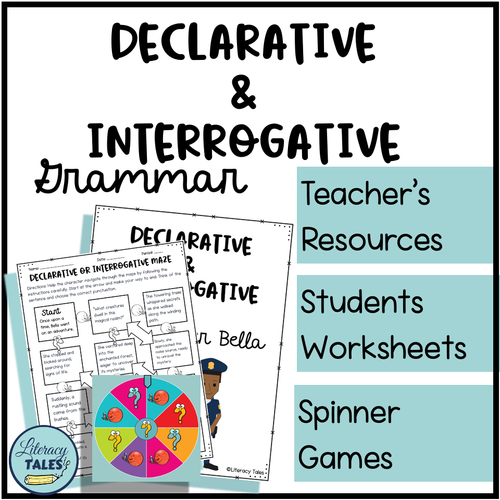 Declarative and Interrogative Activities | Literacy Tales