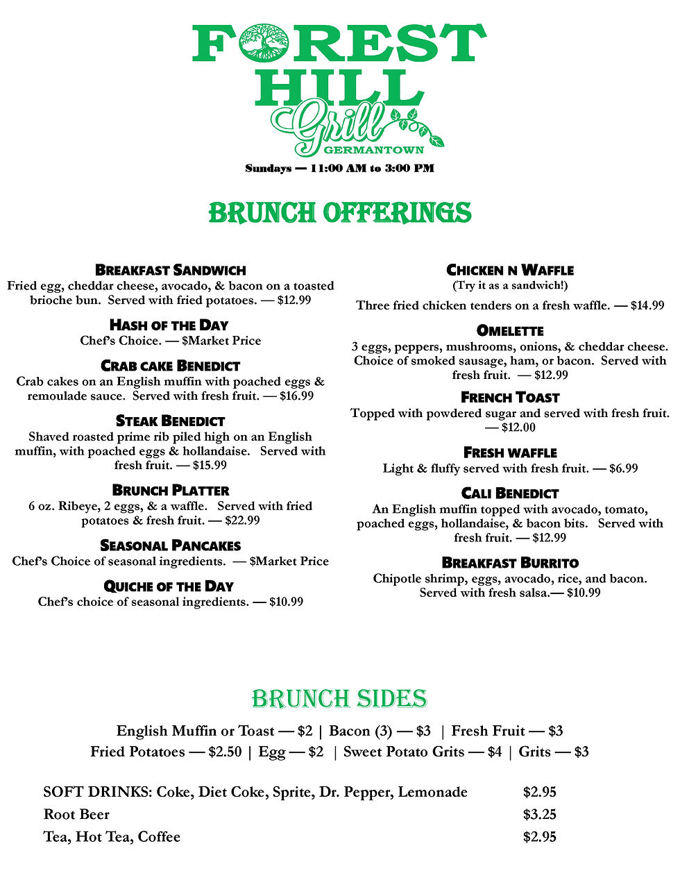 Brunch | Forest Hill Grill