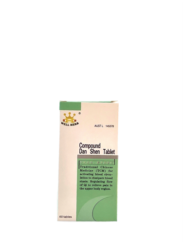 COMPOUND DAN SHEN TABLET 60TABLETS | Champ Firm Trading