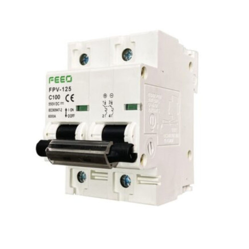 BREAKER 2 POLOS EN DC 32A VDC 500VDC | Codensolar