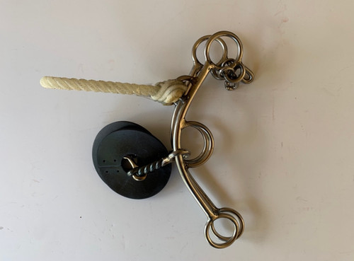 Ed & Martha Wright Combination Bit with Rope Noseband | Slash W Ranch